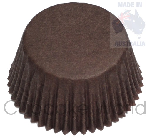 100PC CAFE STYLE BROWN PAPER CUPCAKE MUFFIN WRAPS MINI - $9.90 ...